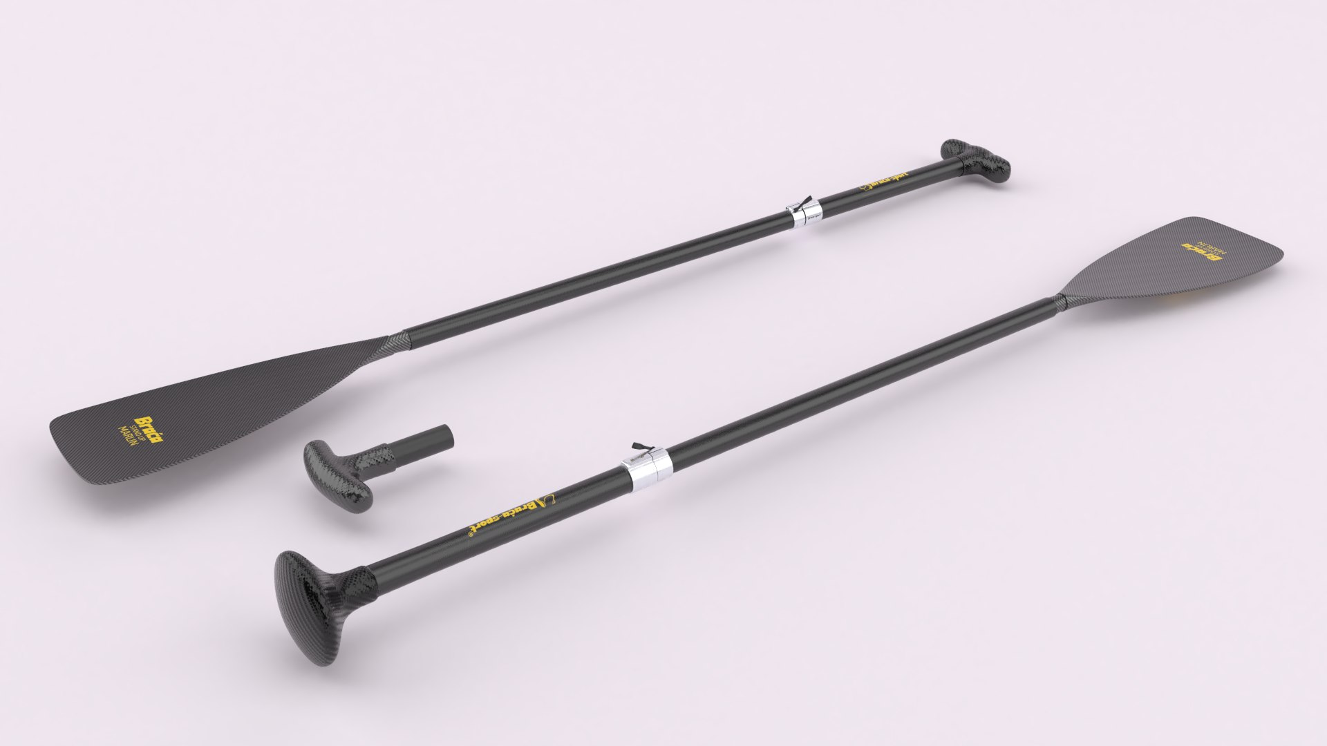 3D Model Paddle Braca Stand Up Marlin Carbon - TurboSquid 1949105