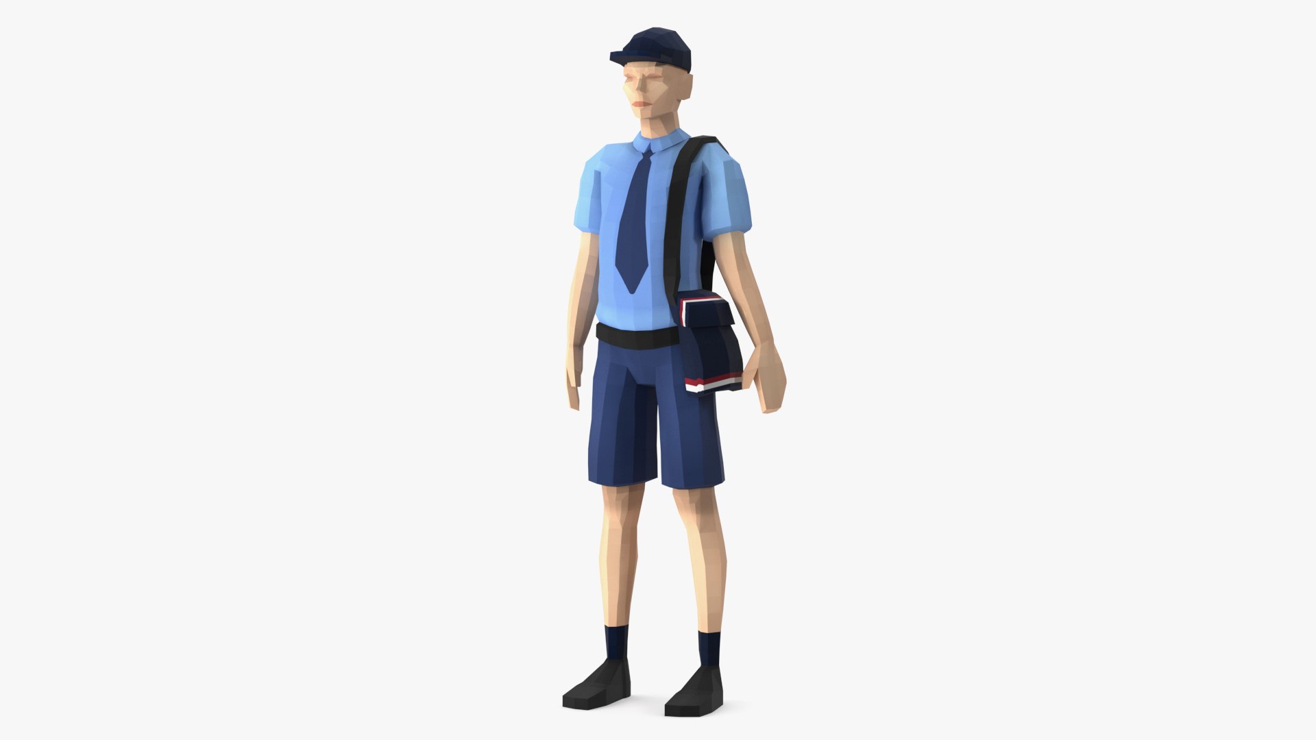 Low Poly Postman 3D Model - TurboSquid 2182900