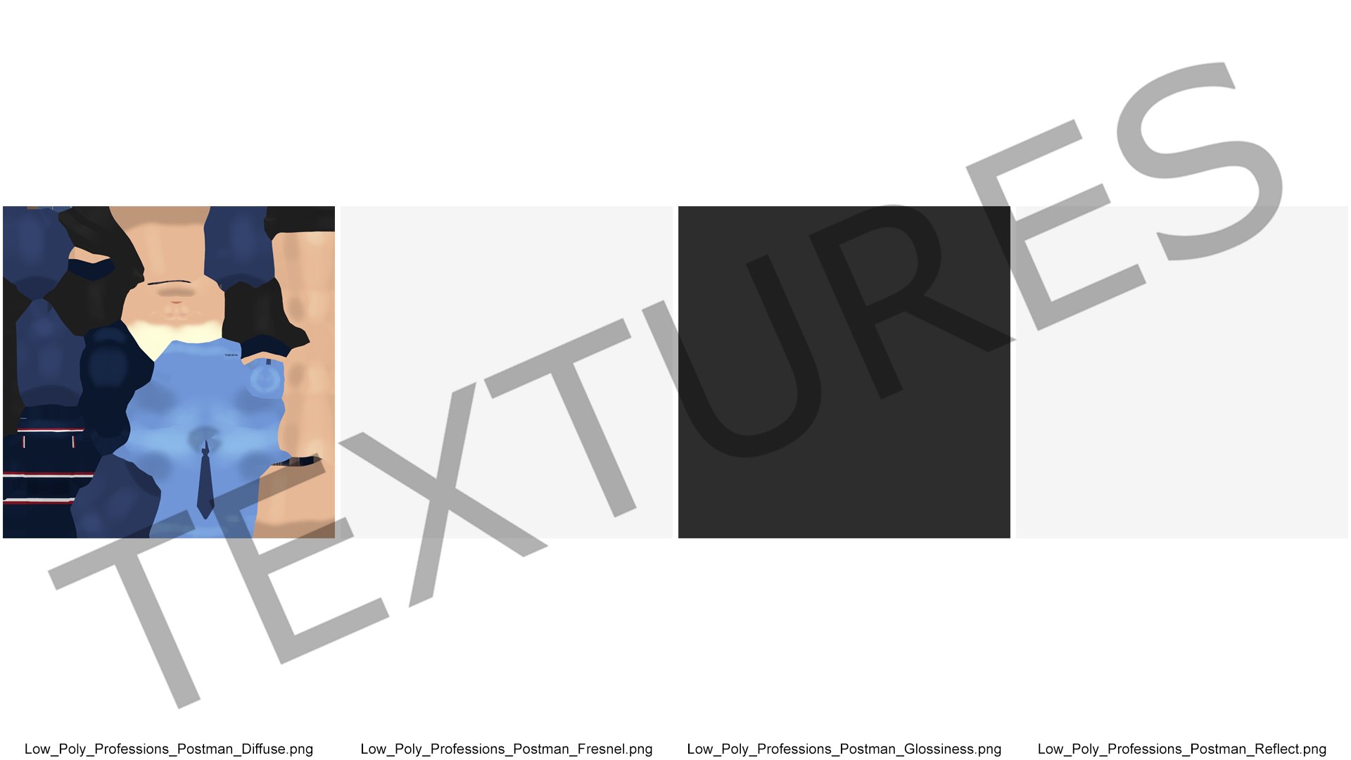 Low Poly Postman 3D Model - TurboSquid 2182900