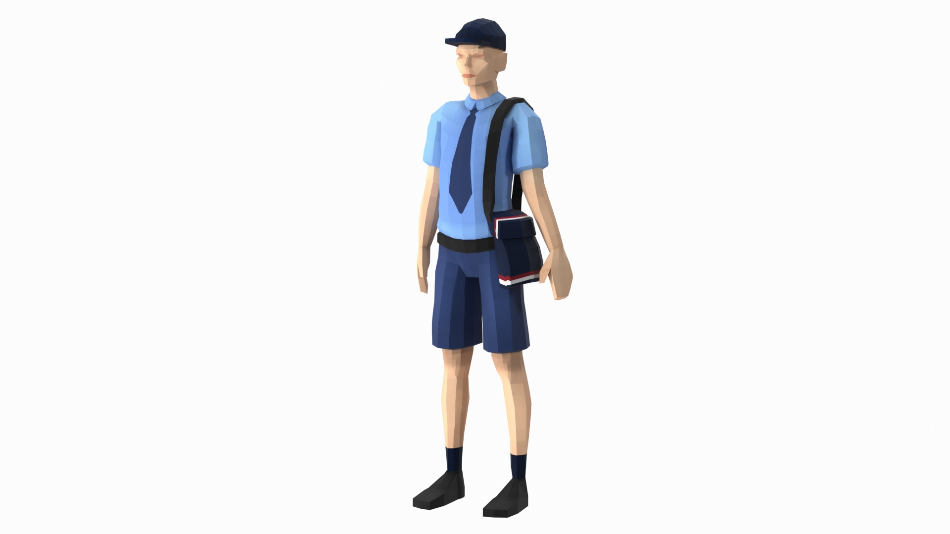 Low Poly Postman 3D Model - TurboSquid 2182900
