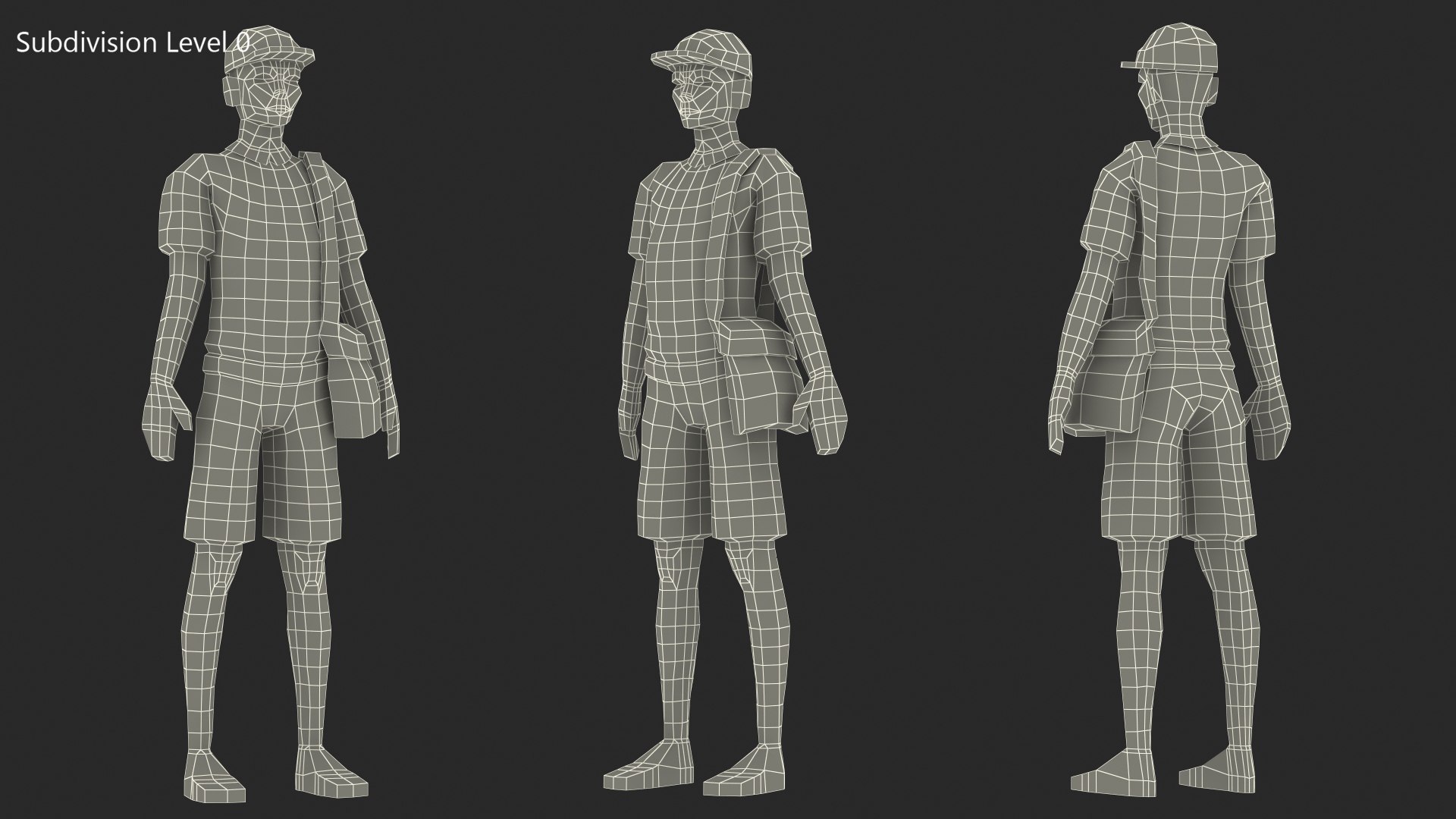 Low Poly Postman 3D Model - TurboSquid 2182900