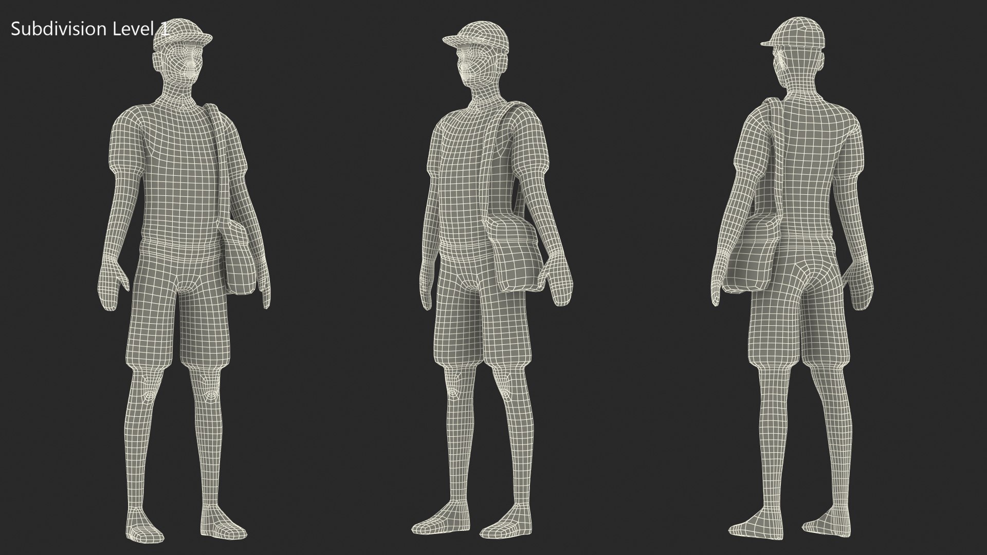 Low Poly Postman 3D Model - TurboSquid 2182900