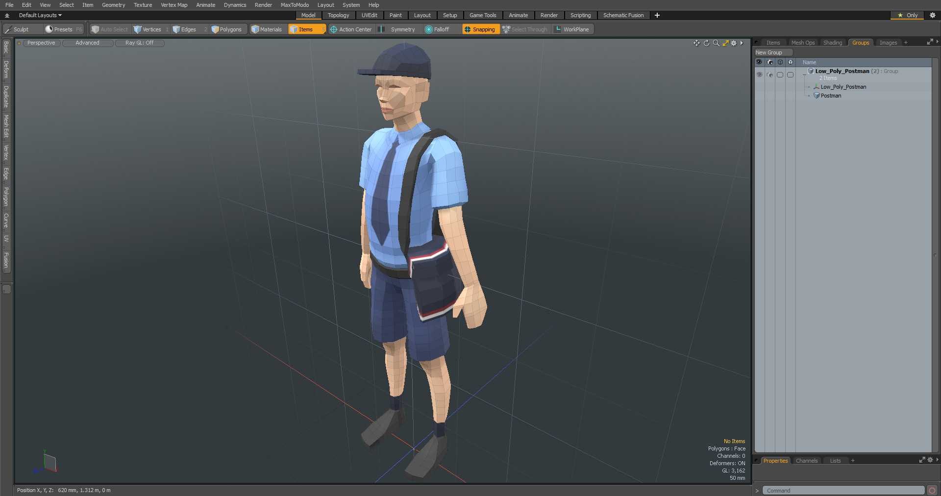 Low Poly Postman 3D Model - TurboSquid 2182900