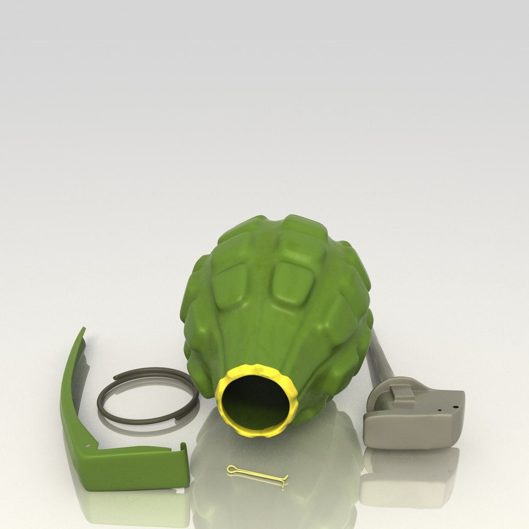Grenade Bomb Explosives 3d Model