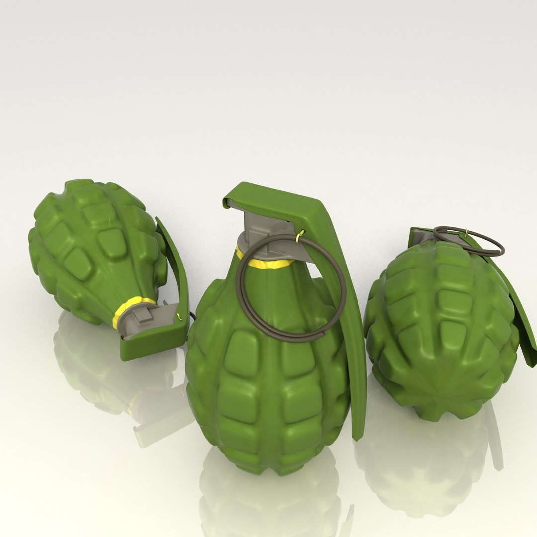Grenade Bomb Explosives 3d Model