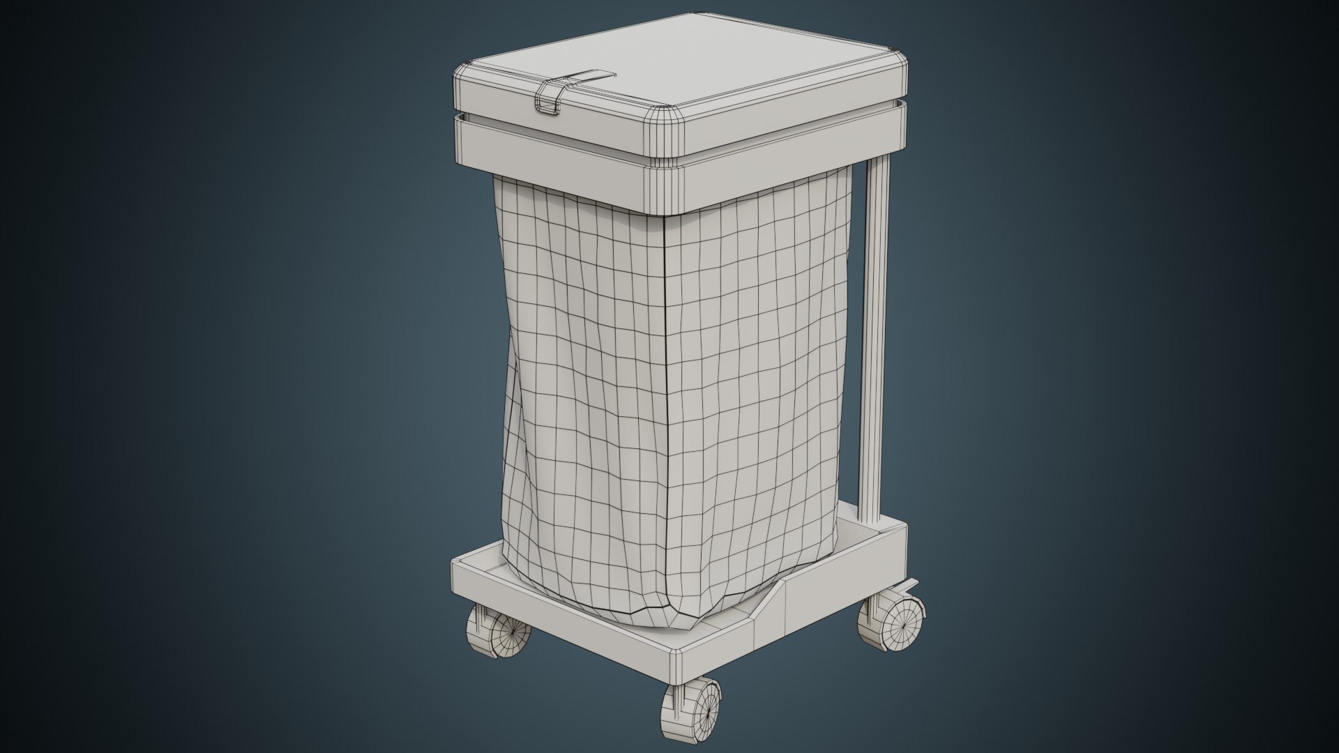 Waste Bin 1B 3D Model - TurboSquid 2060723