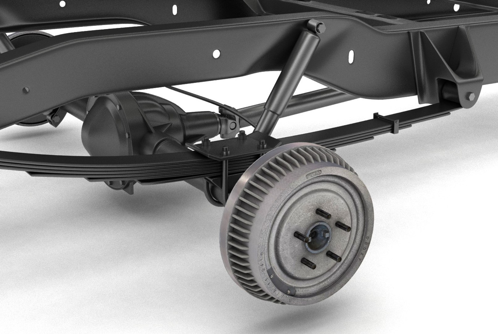 3D model wheel pickup truck chassis - TurboSquid 1346347