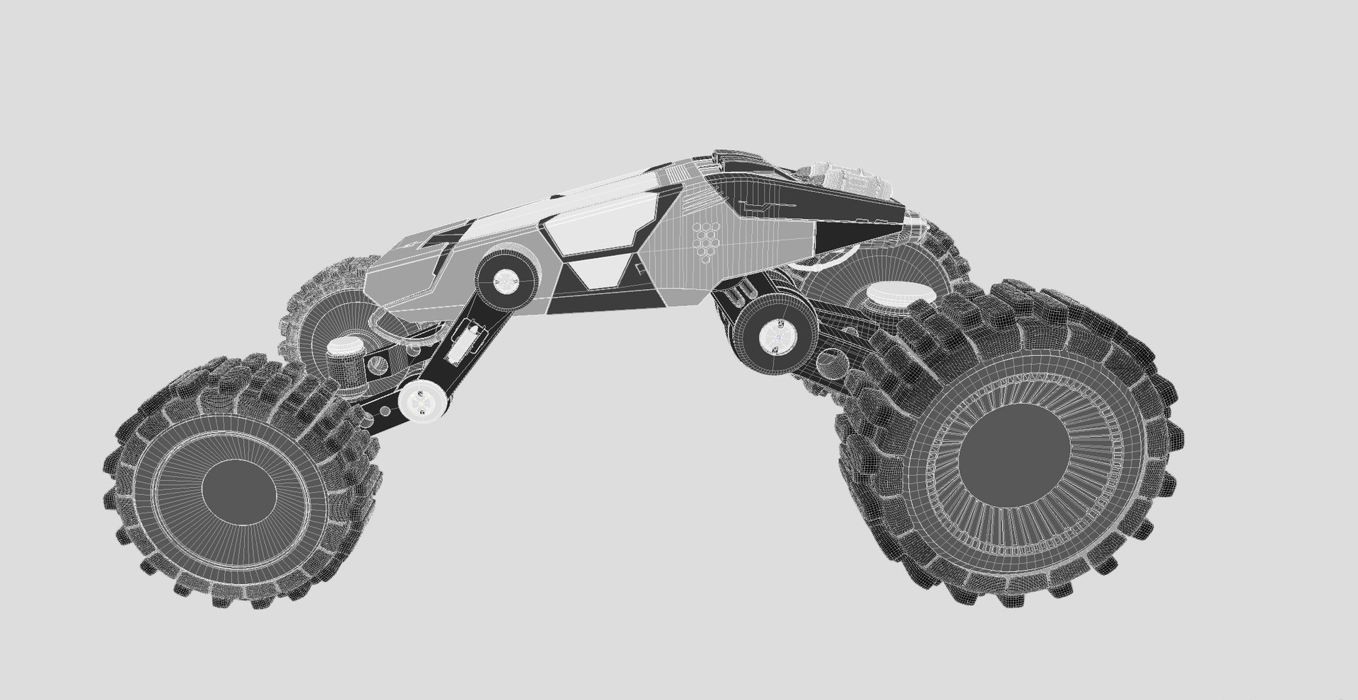 Sci Fi Rover High Poly 3D model 3D model - TurboSquid 2020855