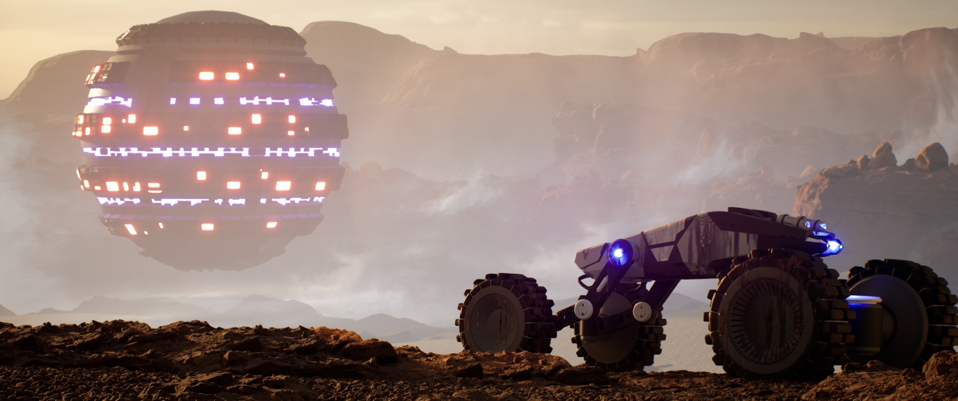 Sci Fi Rover High Poly 3D model 3D model - TurboSquid 2020855