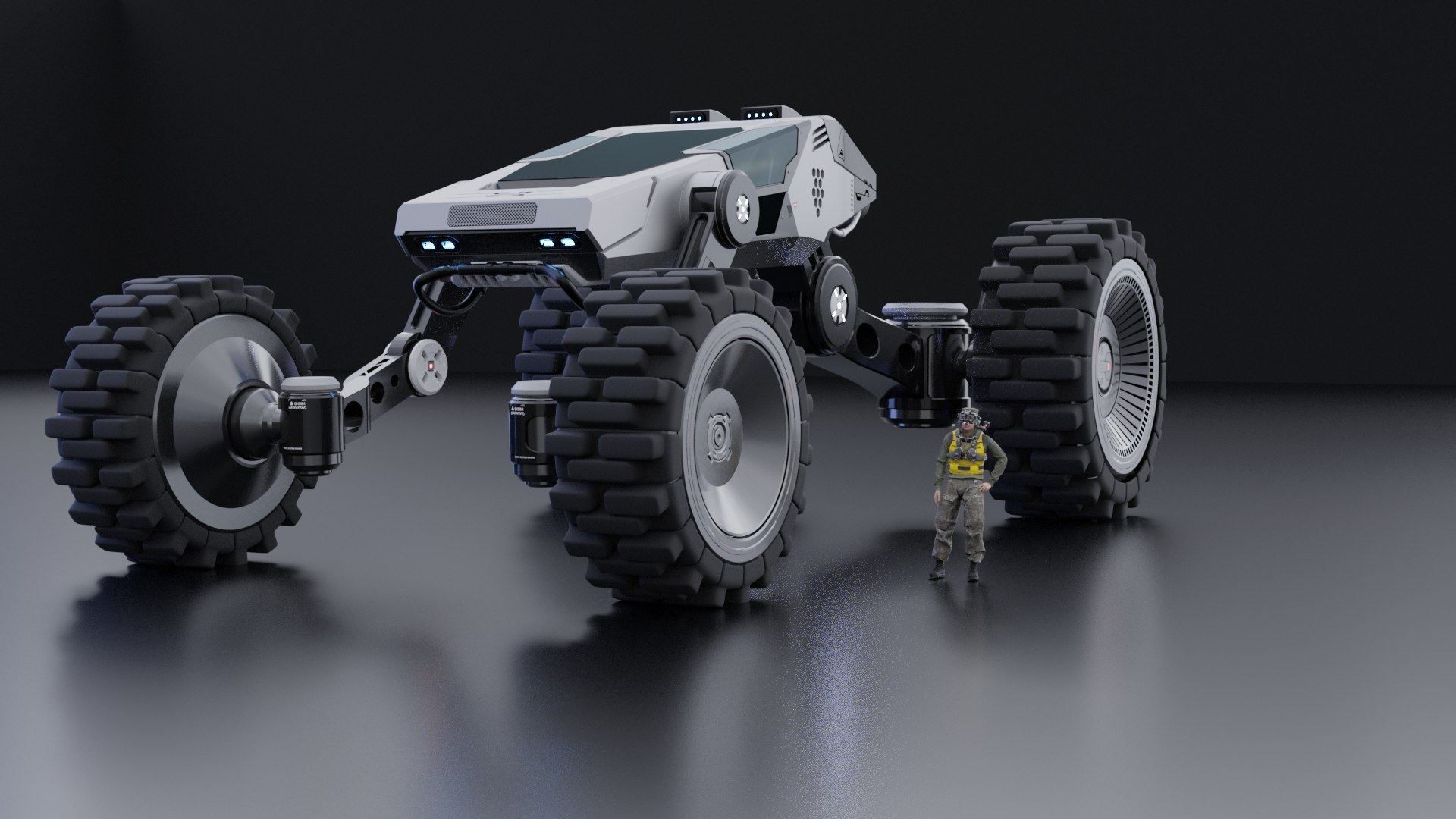 Sci Fi Rover High Poly 3D model 3D model - TurboSquid 2020855