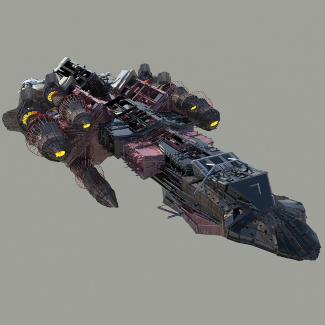3d Model Fighter Ship Space