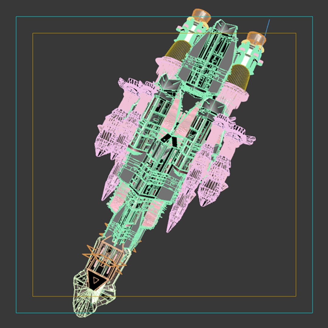 3d Model Fighter Ship Space