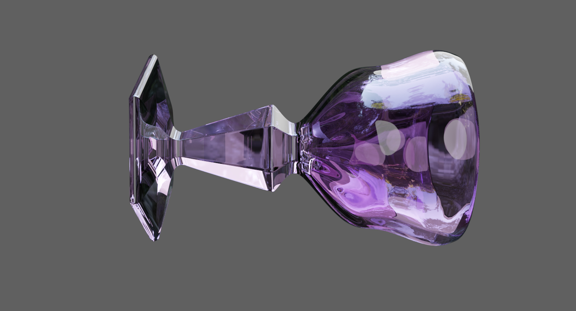 3D Glass Amethyst Model - TurboSquid 1341267