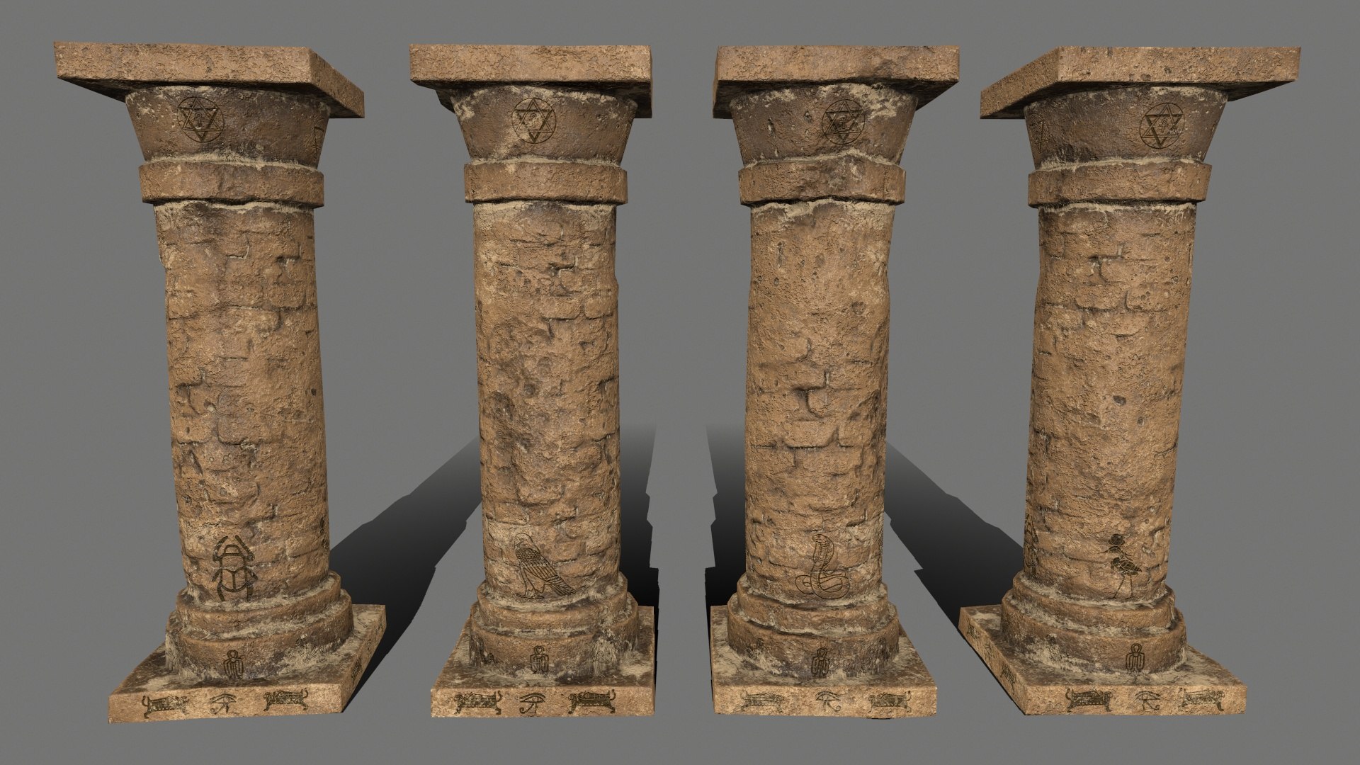 3D pillar - TurboSquid 1300749