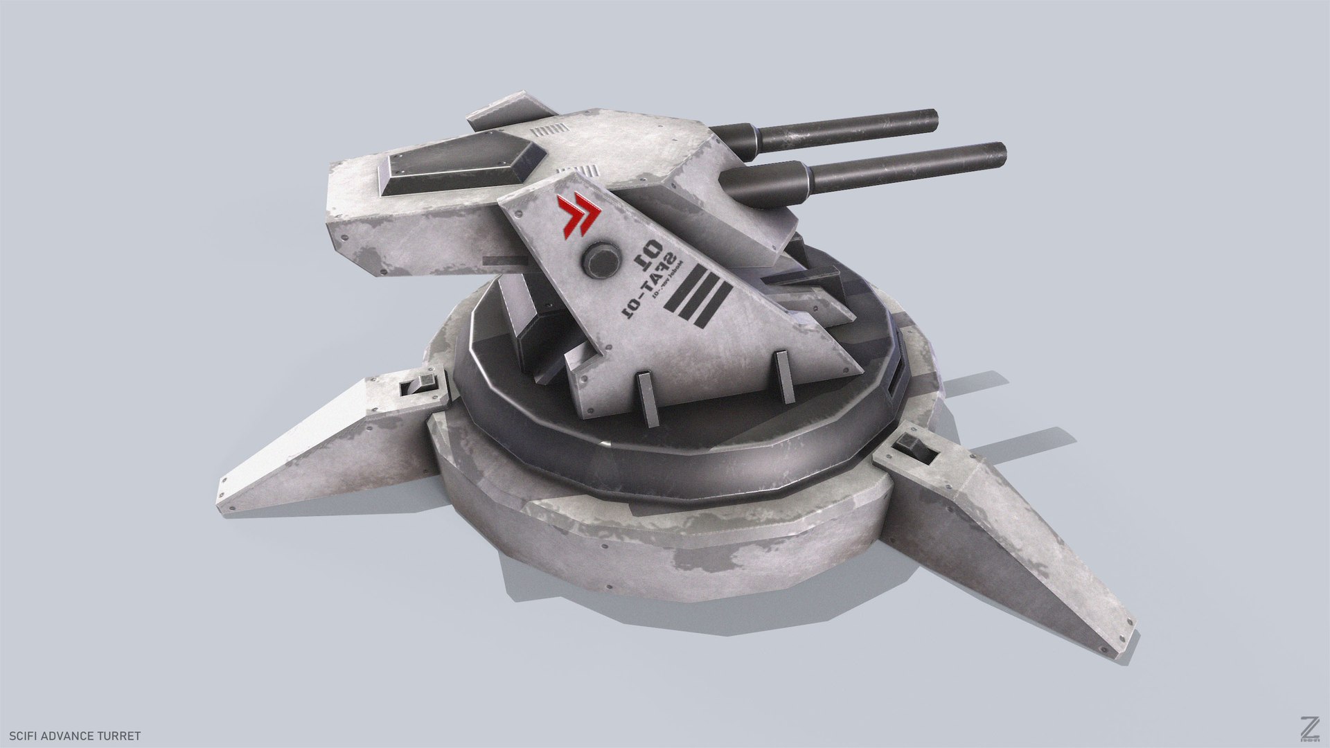 3D Scifi Advance Turret Collection - TurboSquid 2396490