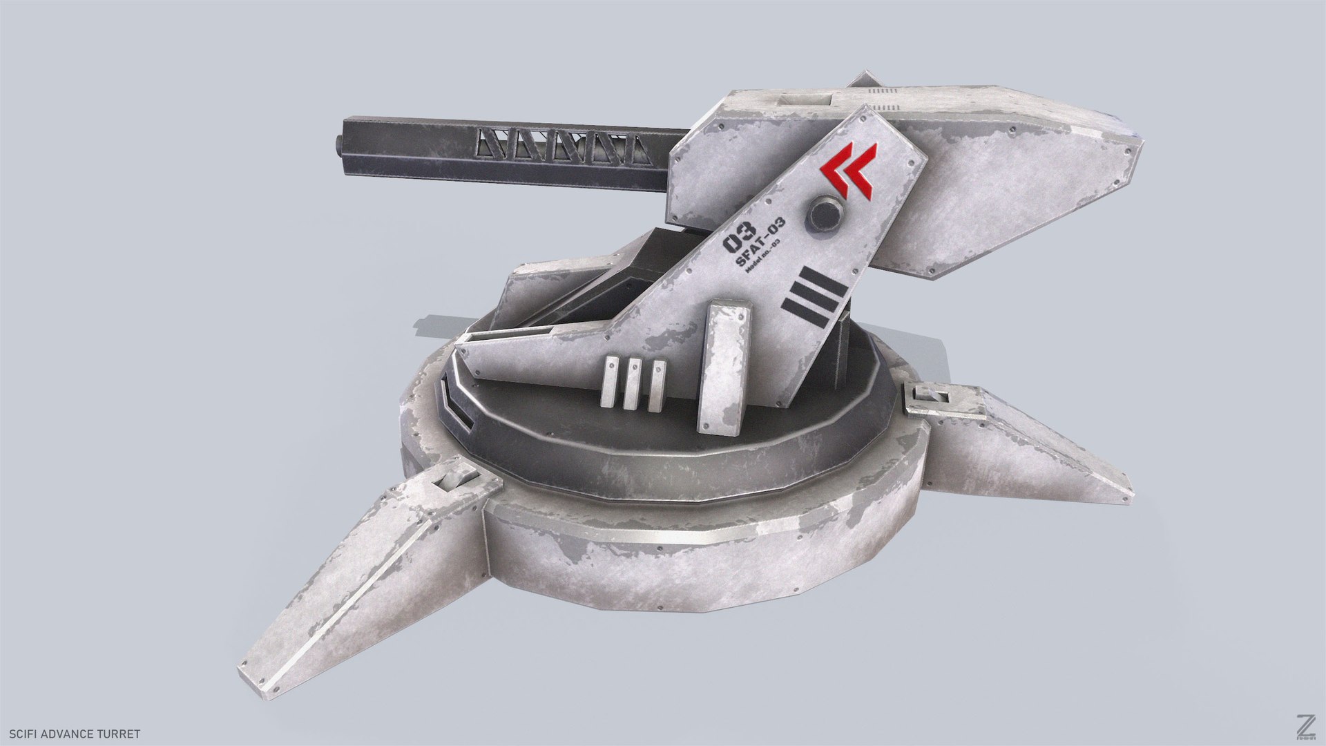3D Scifi Advance Turret Collection - TurboSquid 2396490