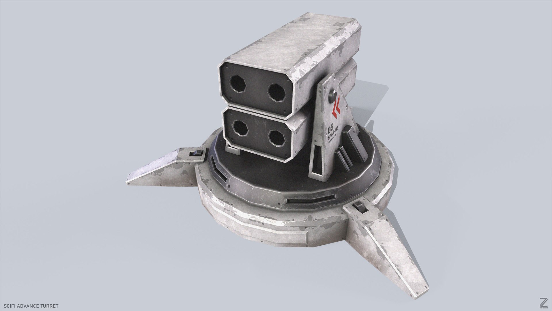 3D Scifi Advance Turret Collection - TurboSquid 2396490