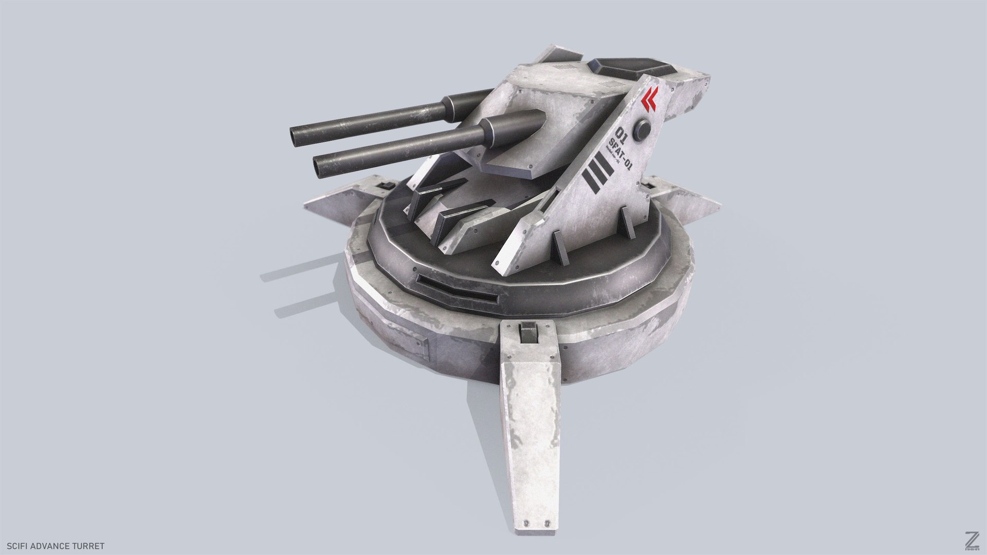3D Scifi Advance Turret Collection - TurboSquid 2396490