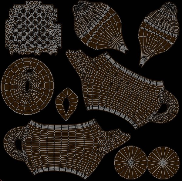 3D Teapot with PBR textures model - TurboSquid 2014809