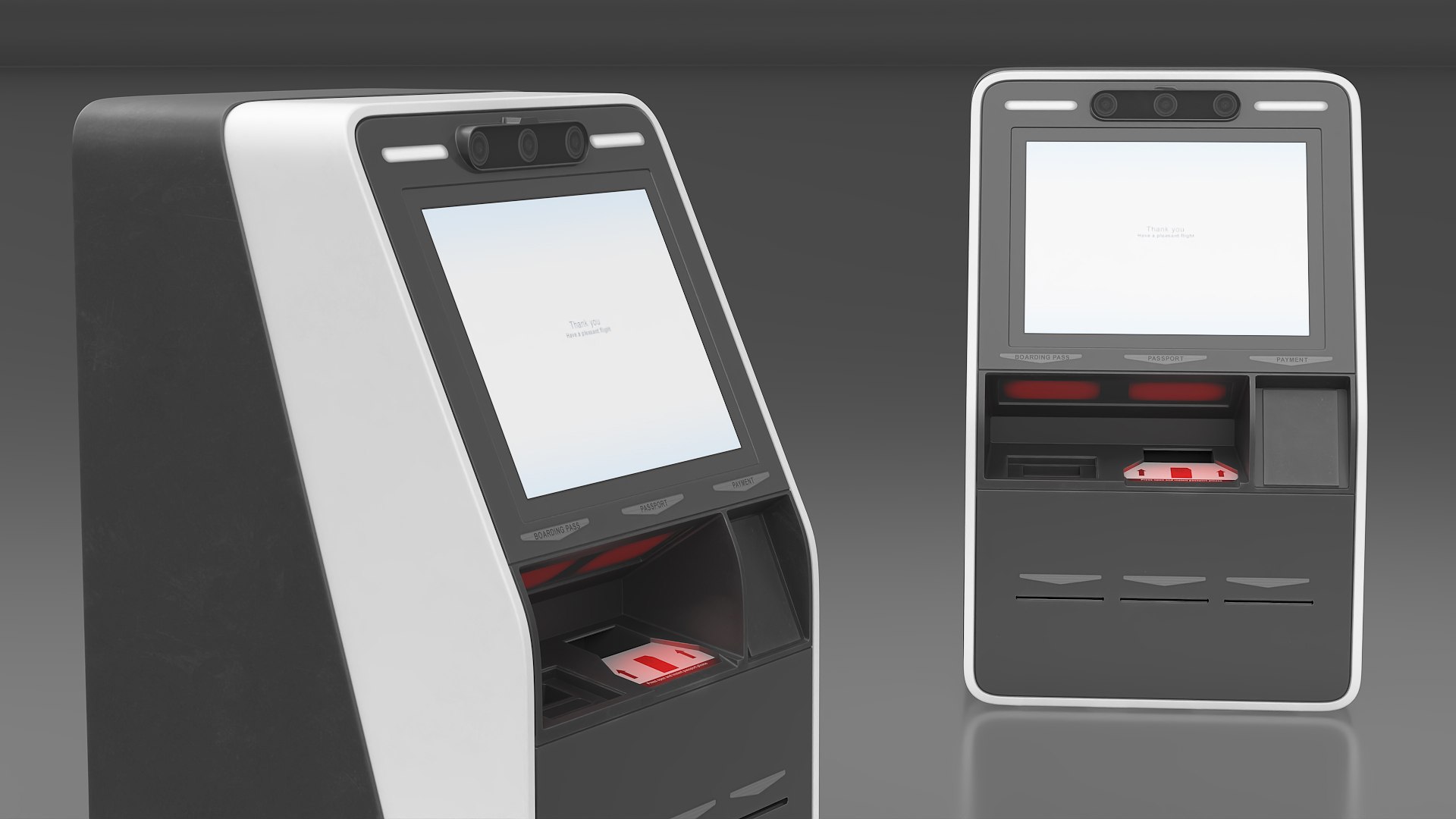 3D Airport Automated ID And Biometrics Bordercrossing Turnstile Model ...