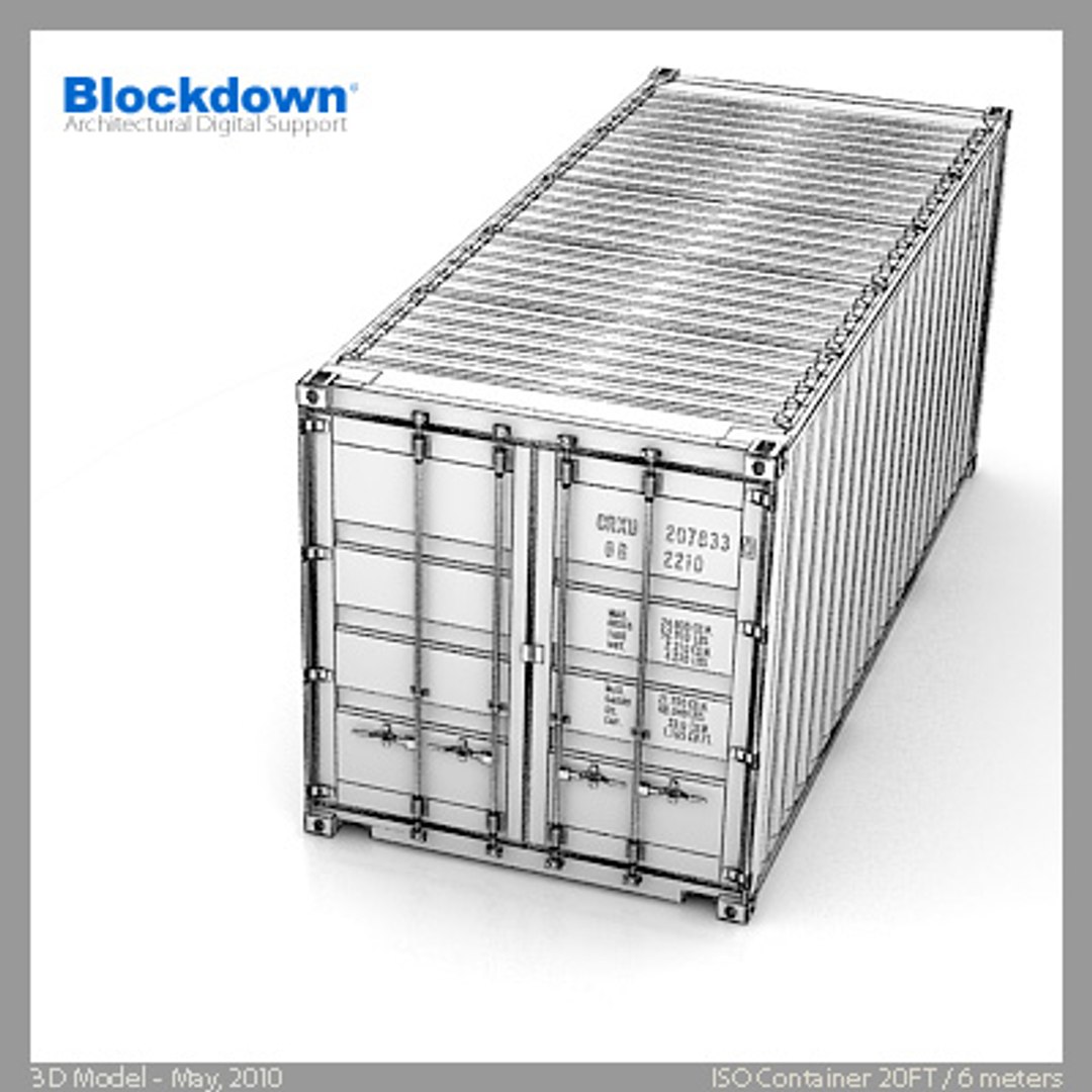 Standard Iso Container 20ft Max