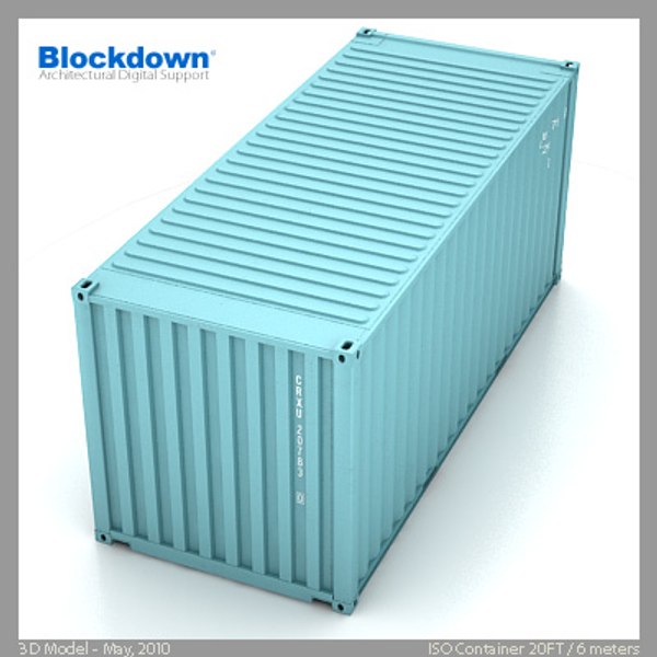 standard iso container 20ft max