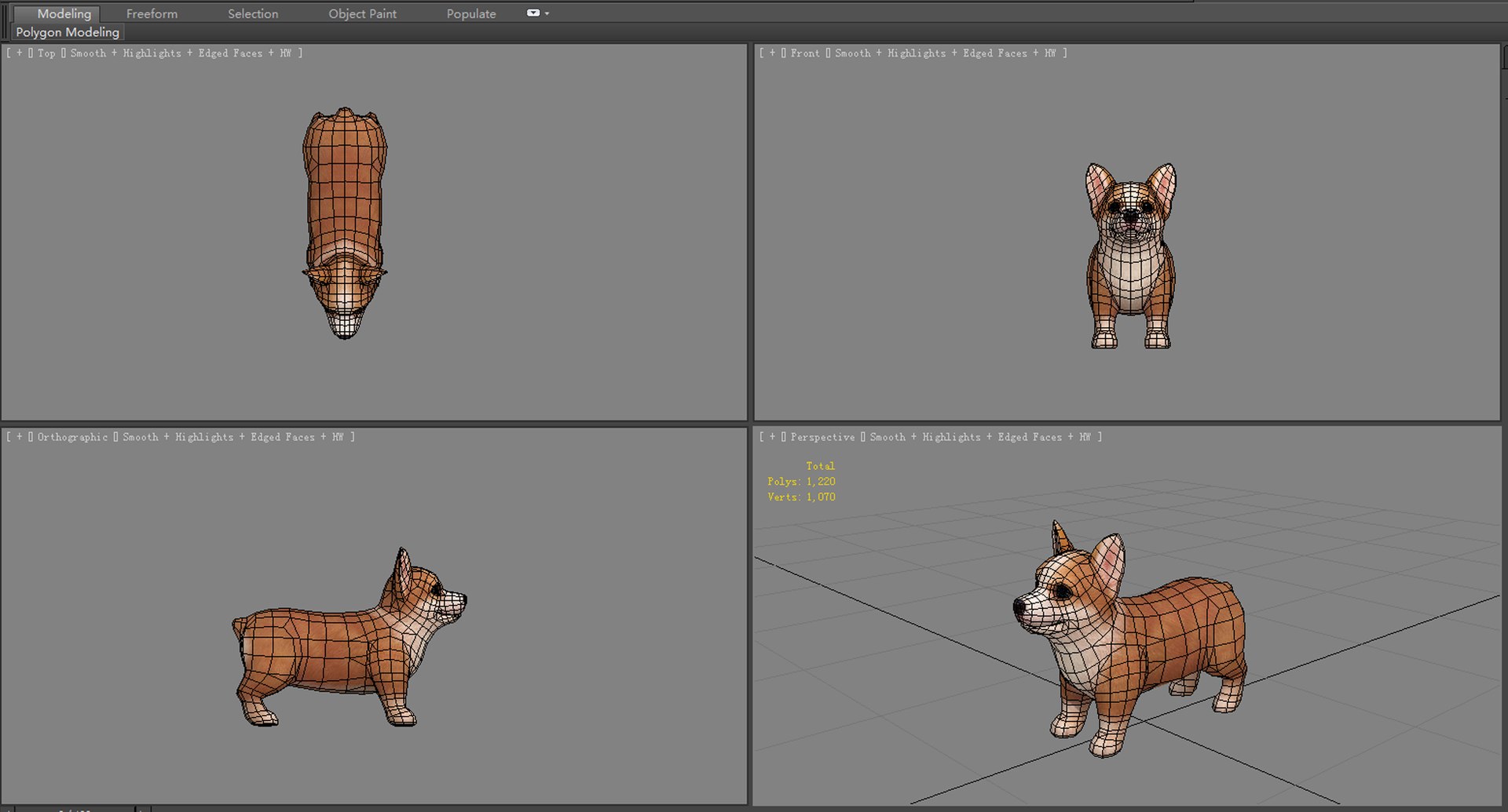 3D Cartoon Pet Puppy - Corgi - Baby Dog - TurboSquid 1721775