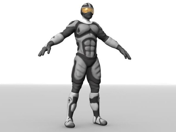 soldier fighter alien 3d fbx