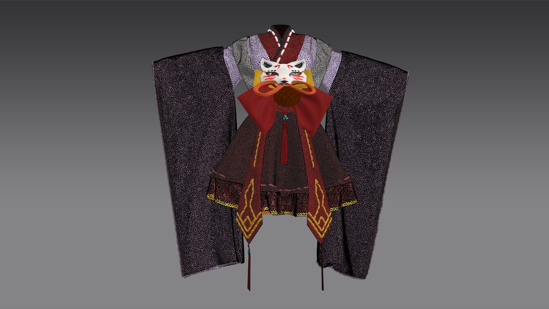 Kimono 3D Model - TurboSquid 2071030