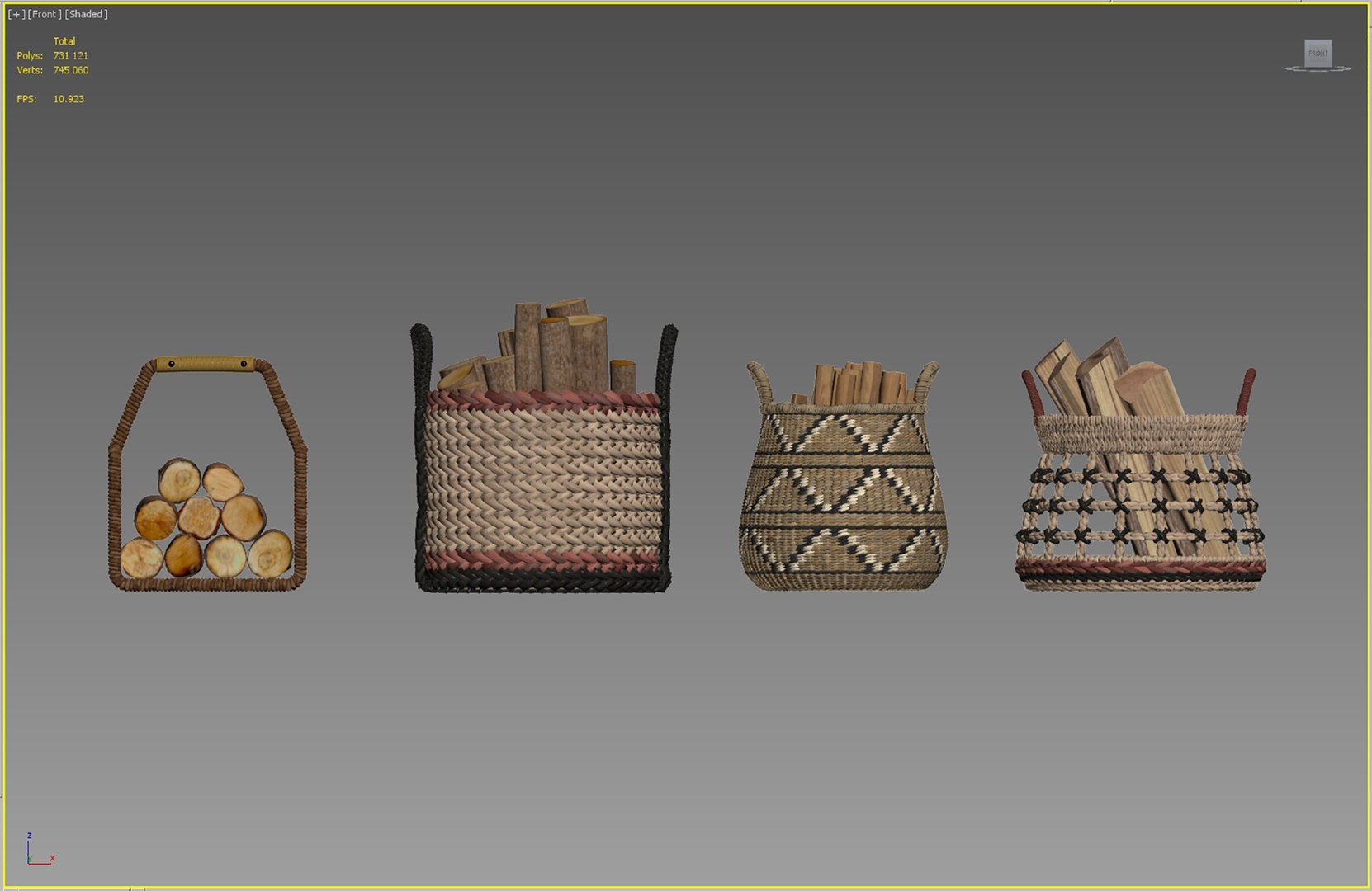 3D Baskets Set 19 - TurboSquid 2065638
