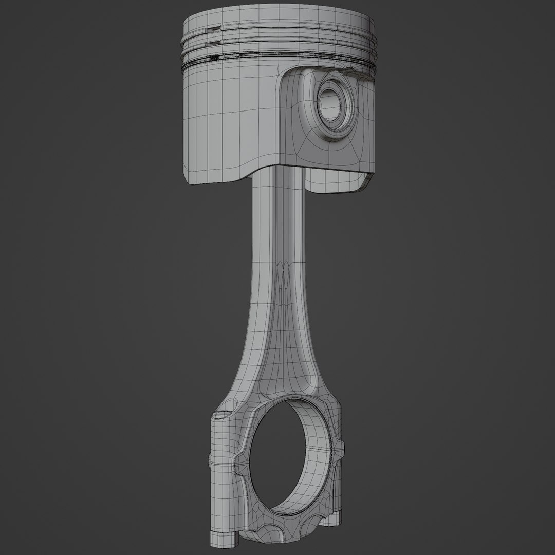 Engine Piston 3D Model - TurboSquid 2017725