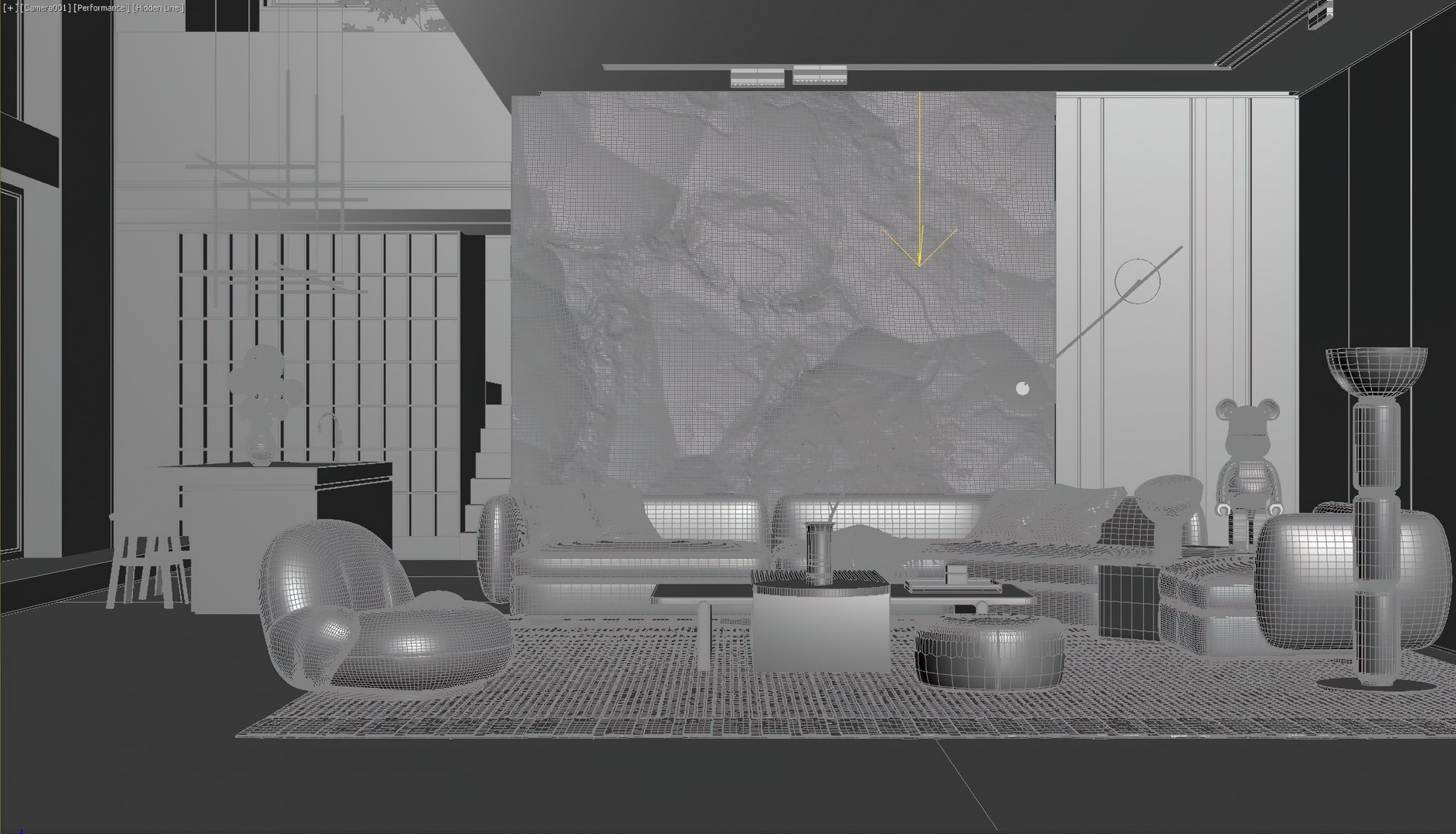 3D Living Room Interior Scene 2 Model - TurboSquid 2201206