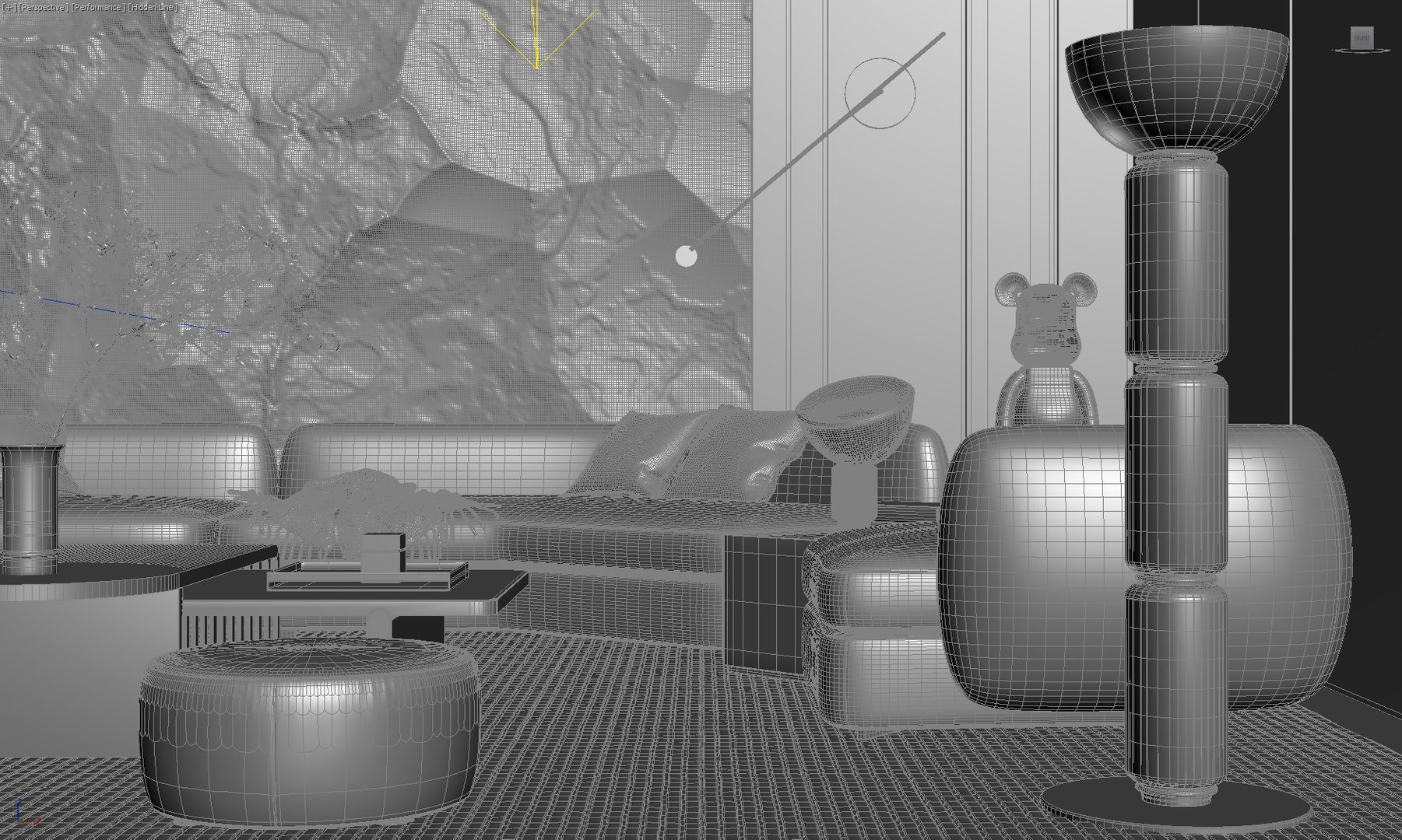 3D Living Room Interior Scene 2 Model - TurboSquid 2201206