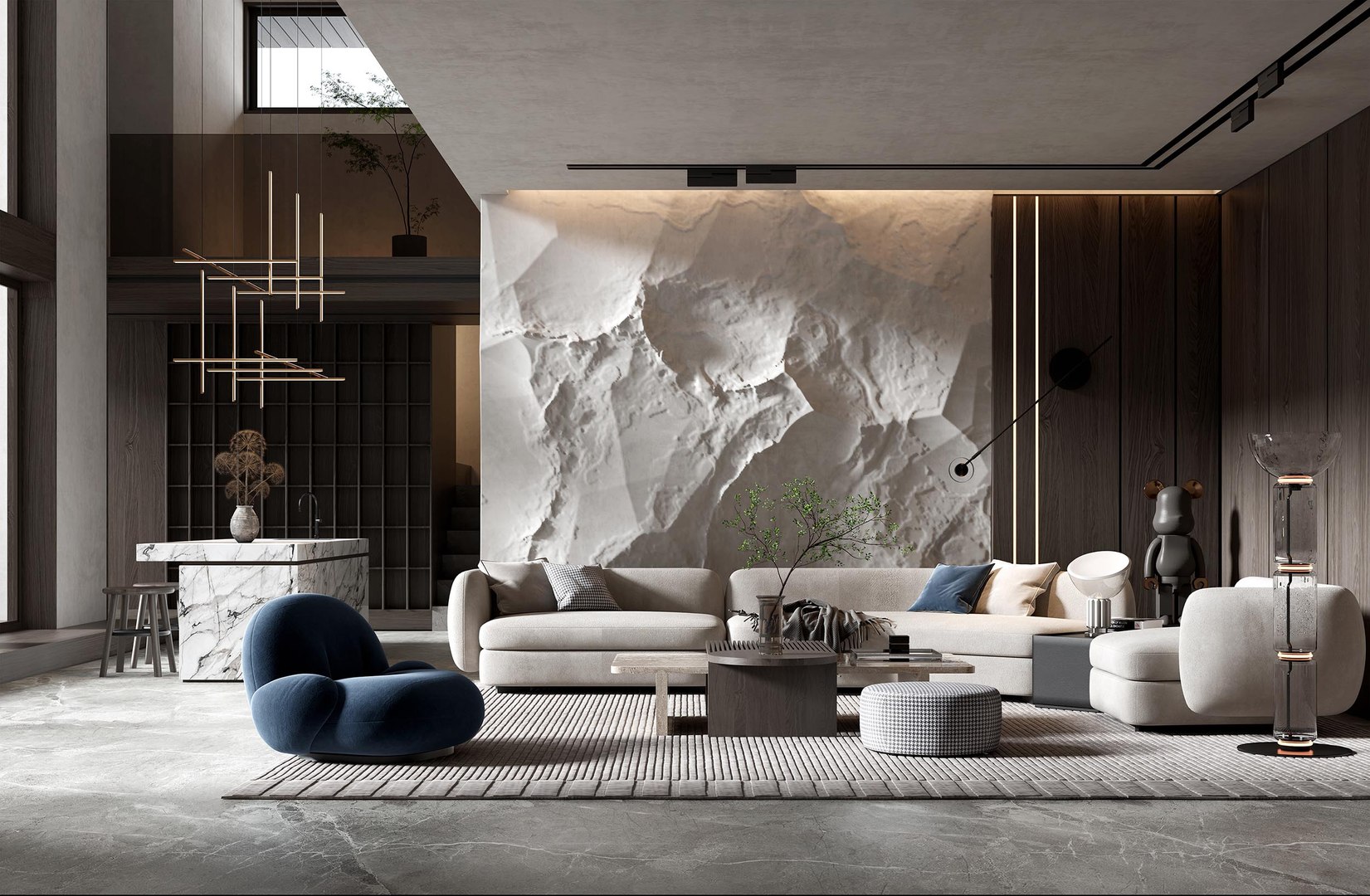 3D Living Room Interior Scene 2 Model - TurboSquid 2201206