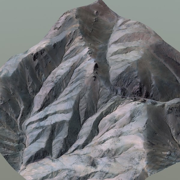 3d pass valley landscape model