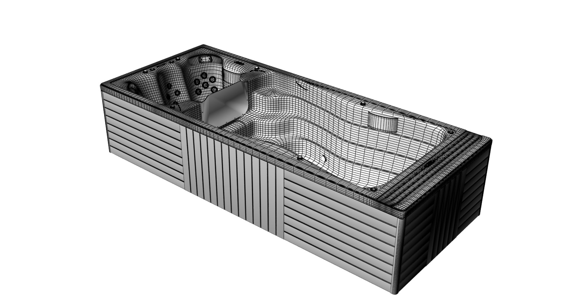 Pool Jacuzzi Bath 3d Model