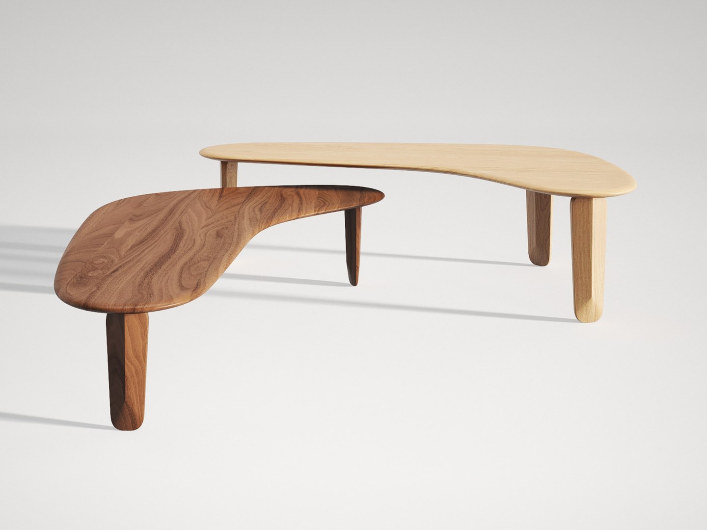 Kuyu Freeform Tables 3D Model - TurboSquid 2184376