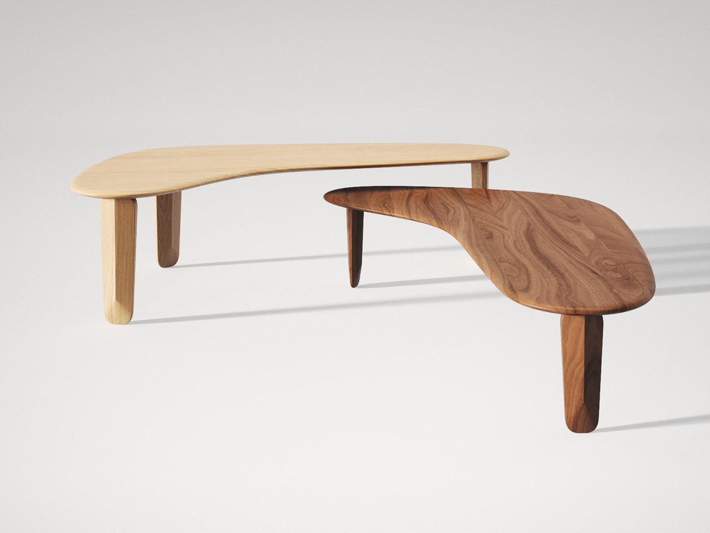 Kuyu Freeform Tables 3D Model - TurboSquid 2184376