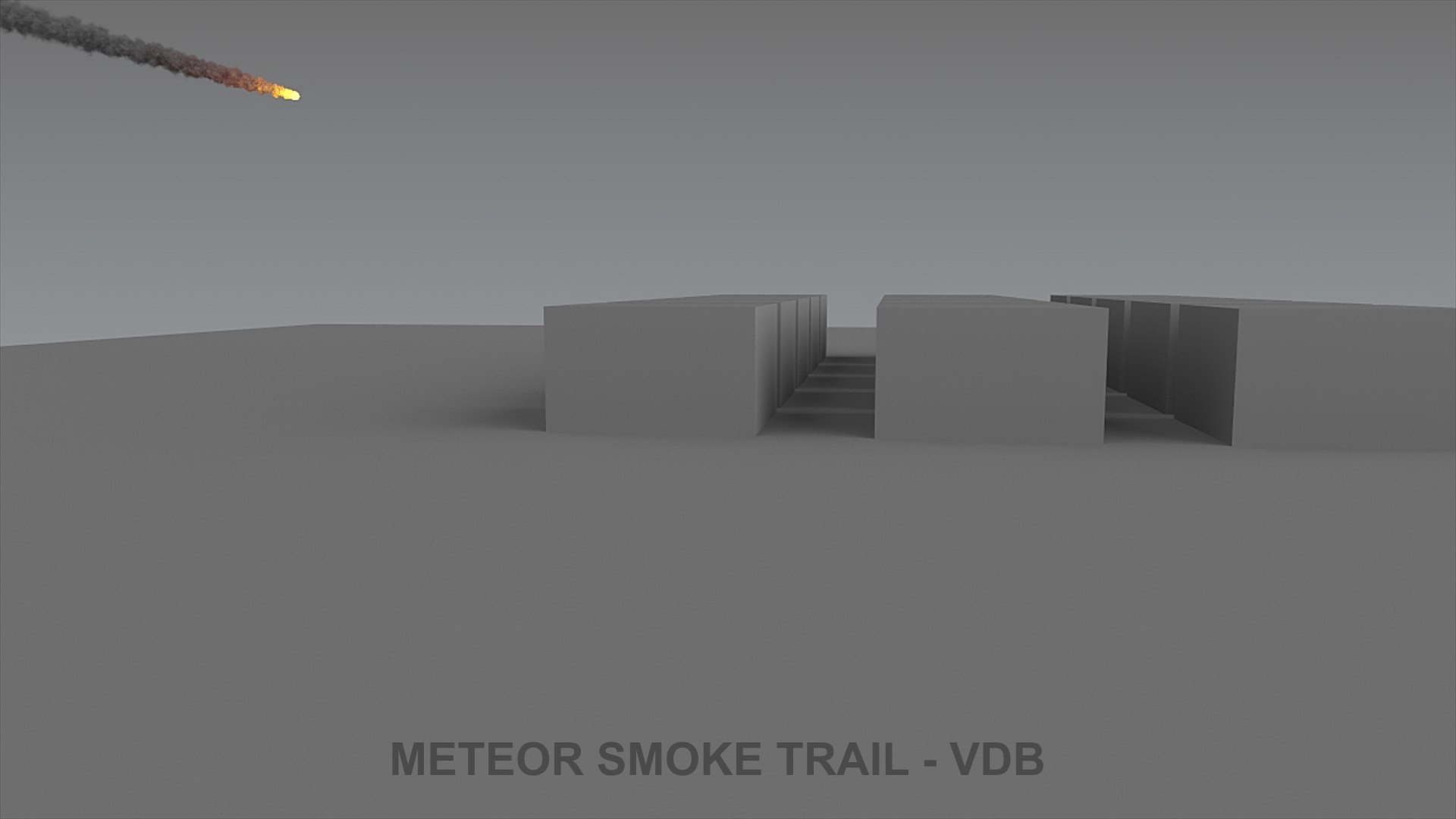 3D Meteor Fire Smoke Trail - VDB Model - TurboSquid 2171317