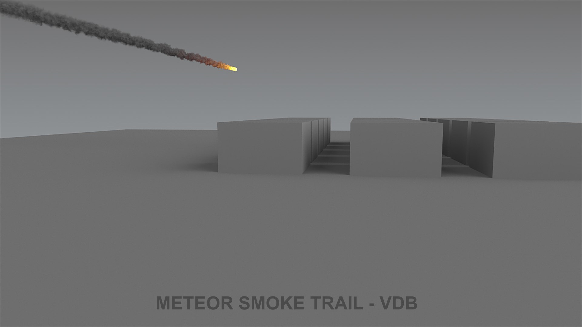 3D Meteor Fire Smoke Trail - VDB Model - TurboSquid 2171317