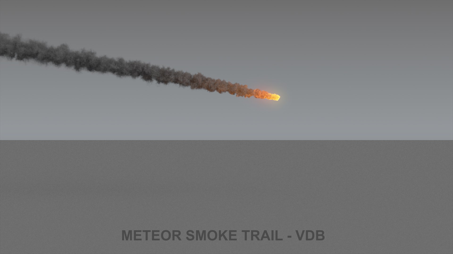 3D Meteor Fire Smoke Trail - VDB Model - TurboSquid 2171317