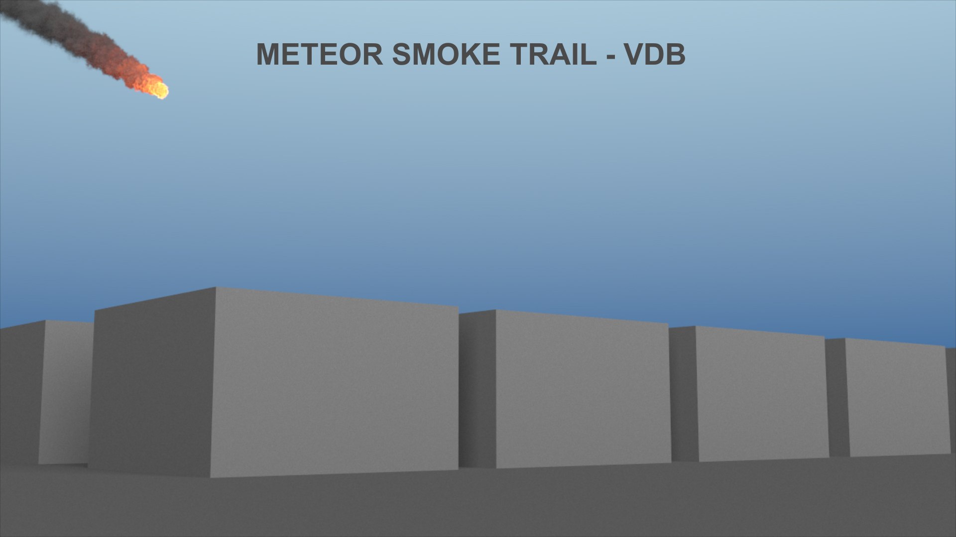3D Meteor Fire Smoke Trail - VDB Model - TurboSquid 2171317