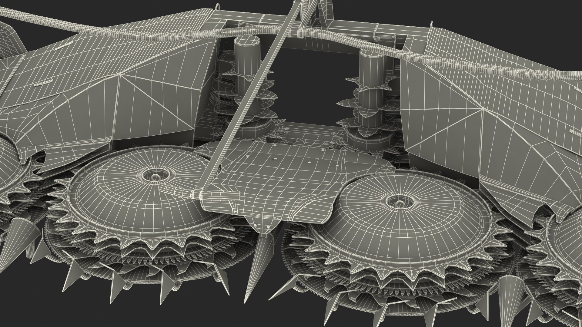 3D Model New Holland 750BFI Rotary Corn Head Harvesting Unit New ...