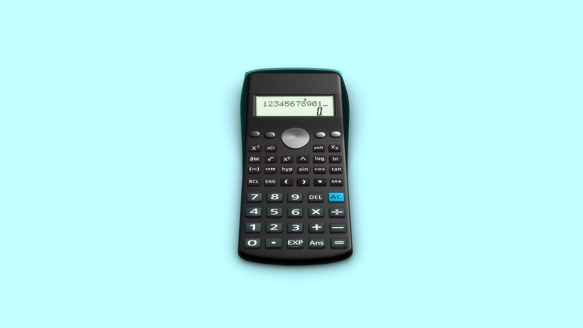 Casio Calculator 3D Model - TurboSquid 2185647