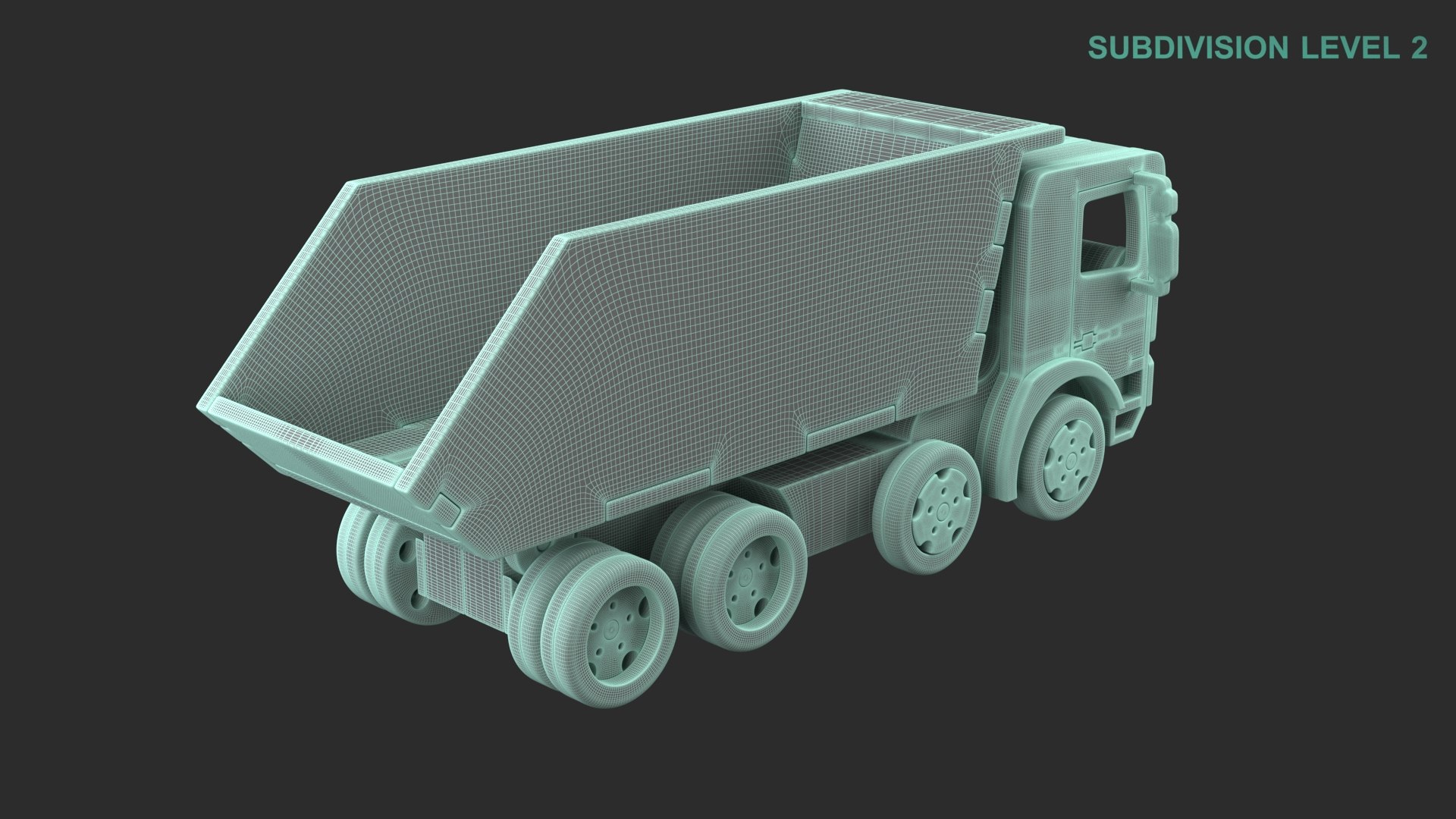 Wooden Dump Truck Toy 3D Model - TurboSquid 2285526