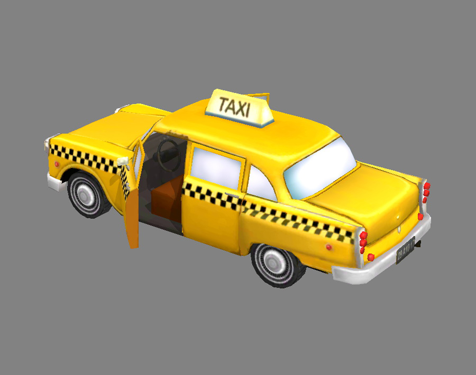 3D taxi car model - TurboSquid 1701964