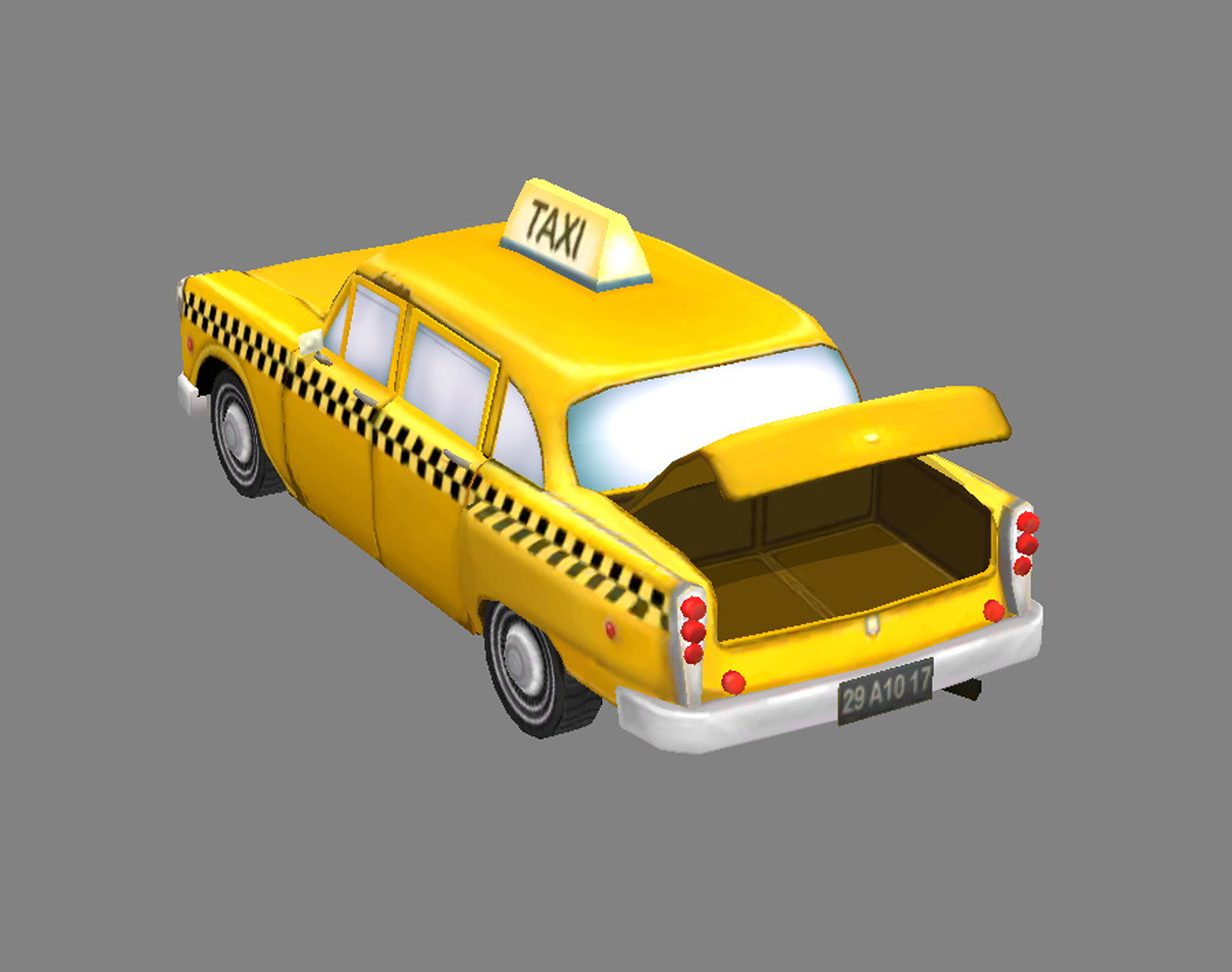 3D taxi car model - TurboSquid 1701964
