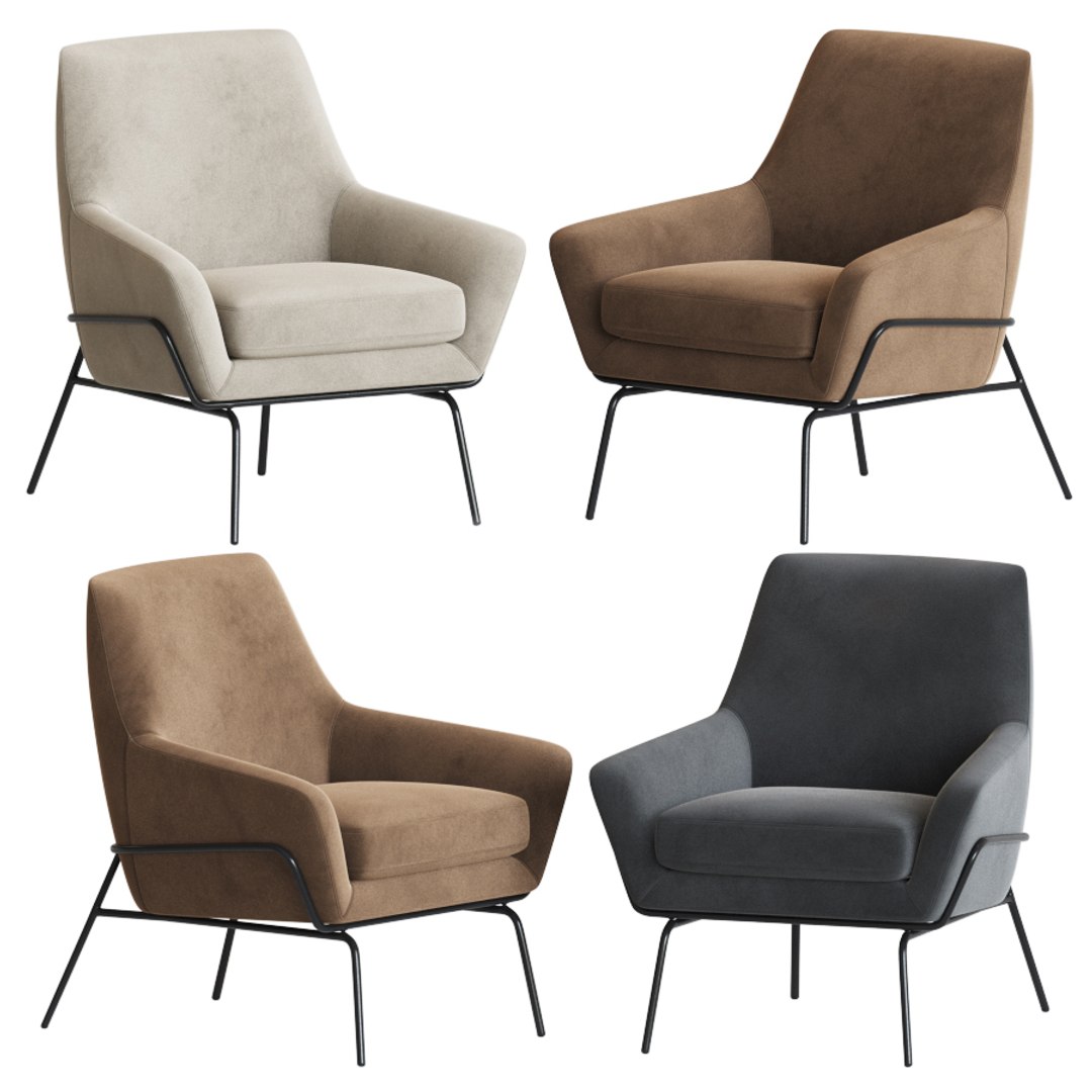 Coco Lounge Chair Model - TurboSquid 1660537