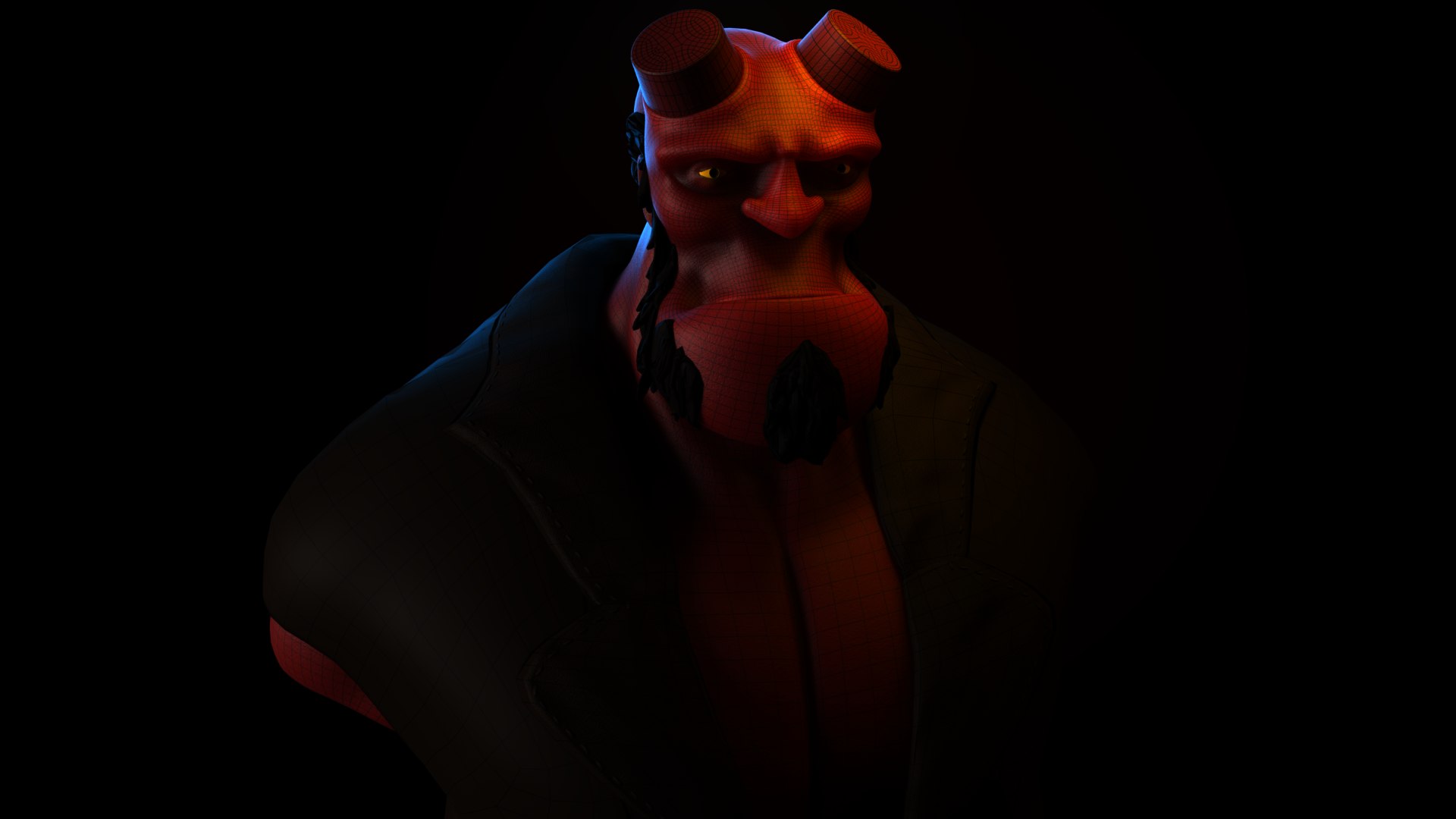 HellBoy Fan-art 3D Model - TurboSquid 1999603