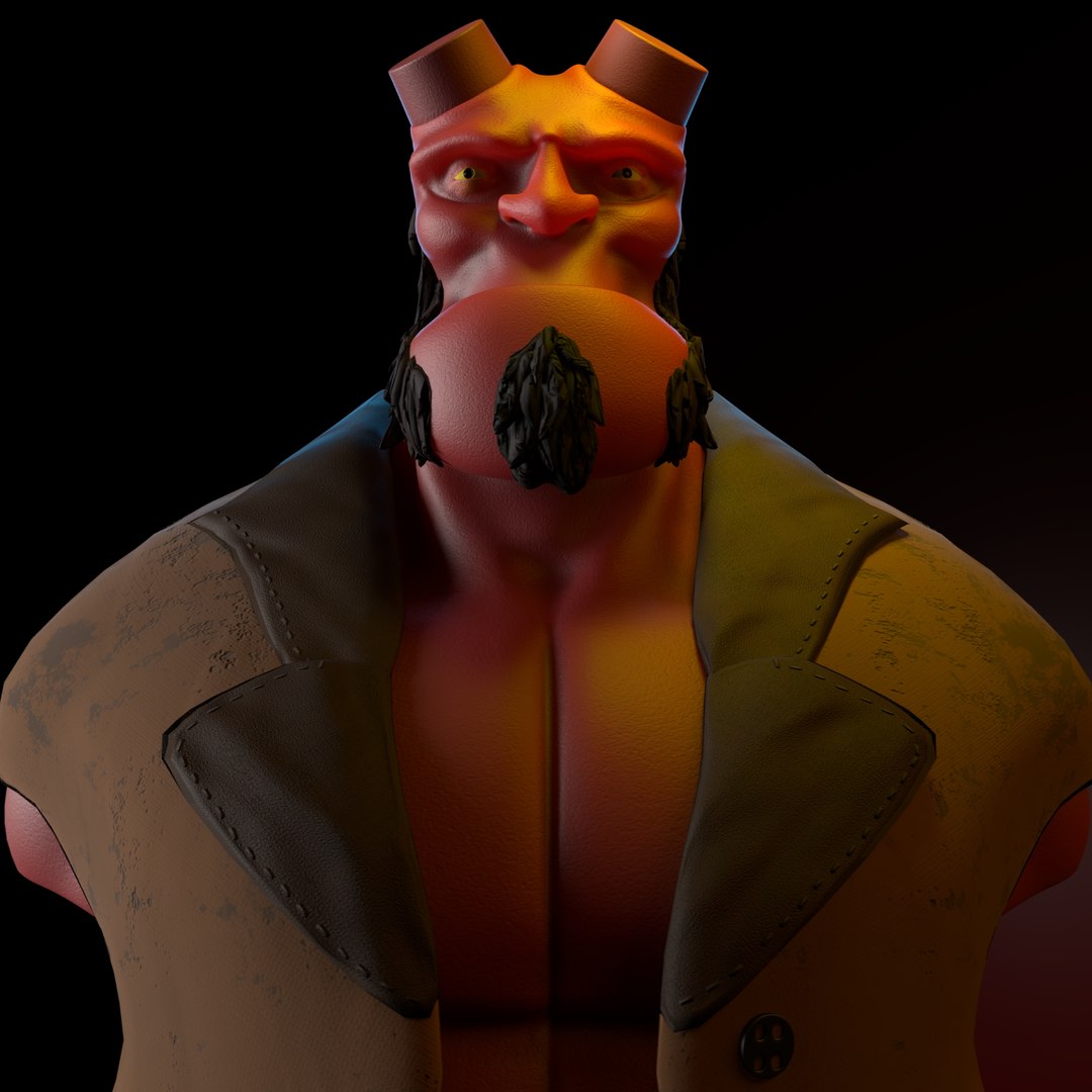 HellBoy Fan-art 3D Model - TurboSquid 1999603